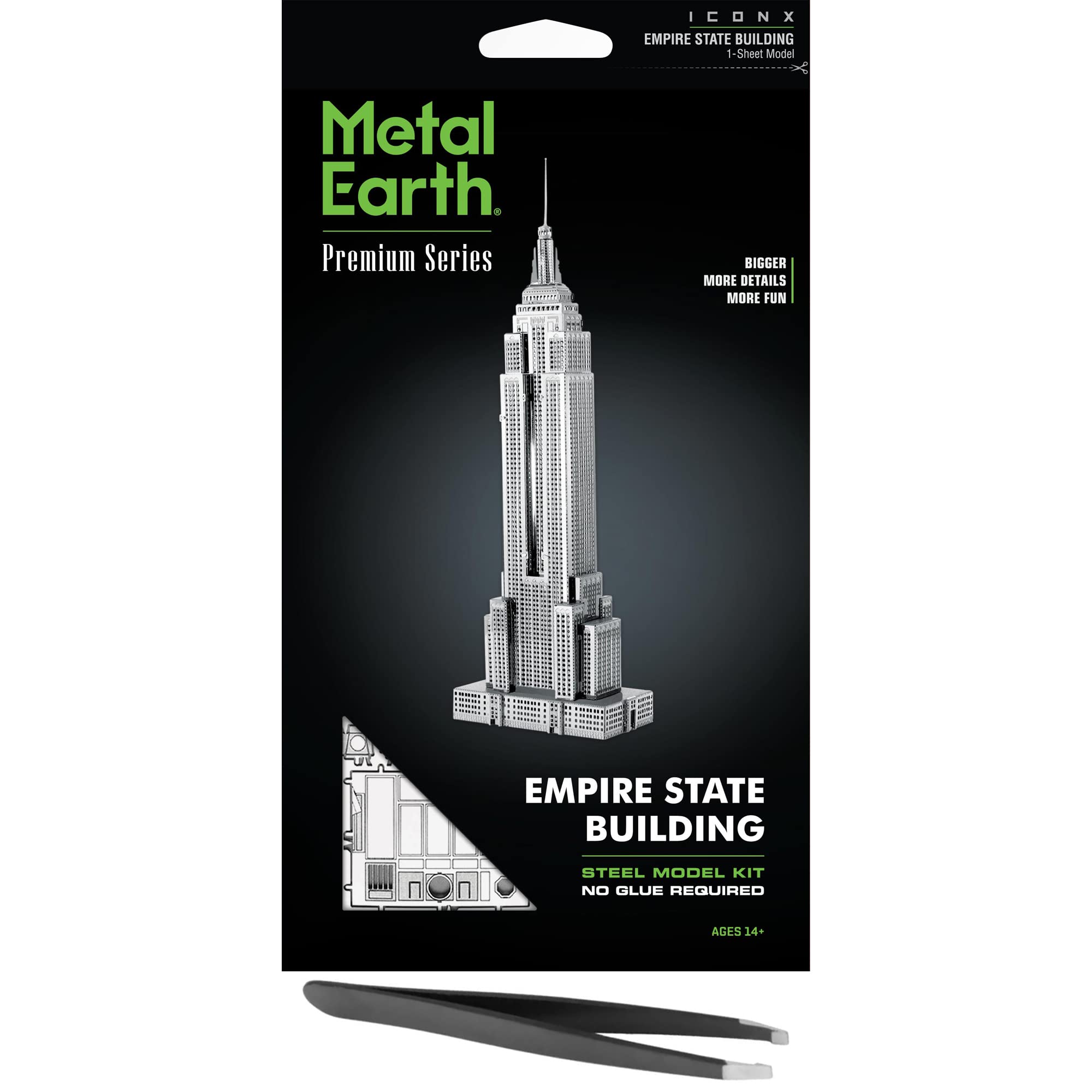 Amazon.com: Metal Earth Premium Series Empire State Building 3D Metal ...