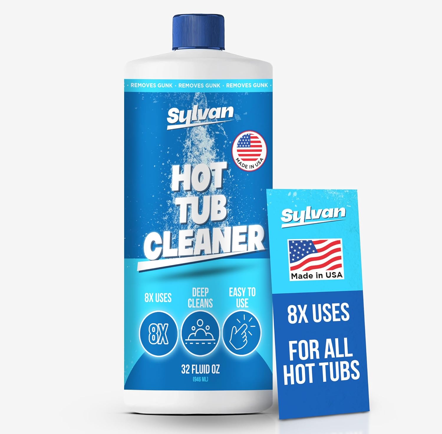 Amazon.com: Sylvan Hot Tub Jet Cleaner | 32 Oz, 8 Uses | Made in USA ...