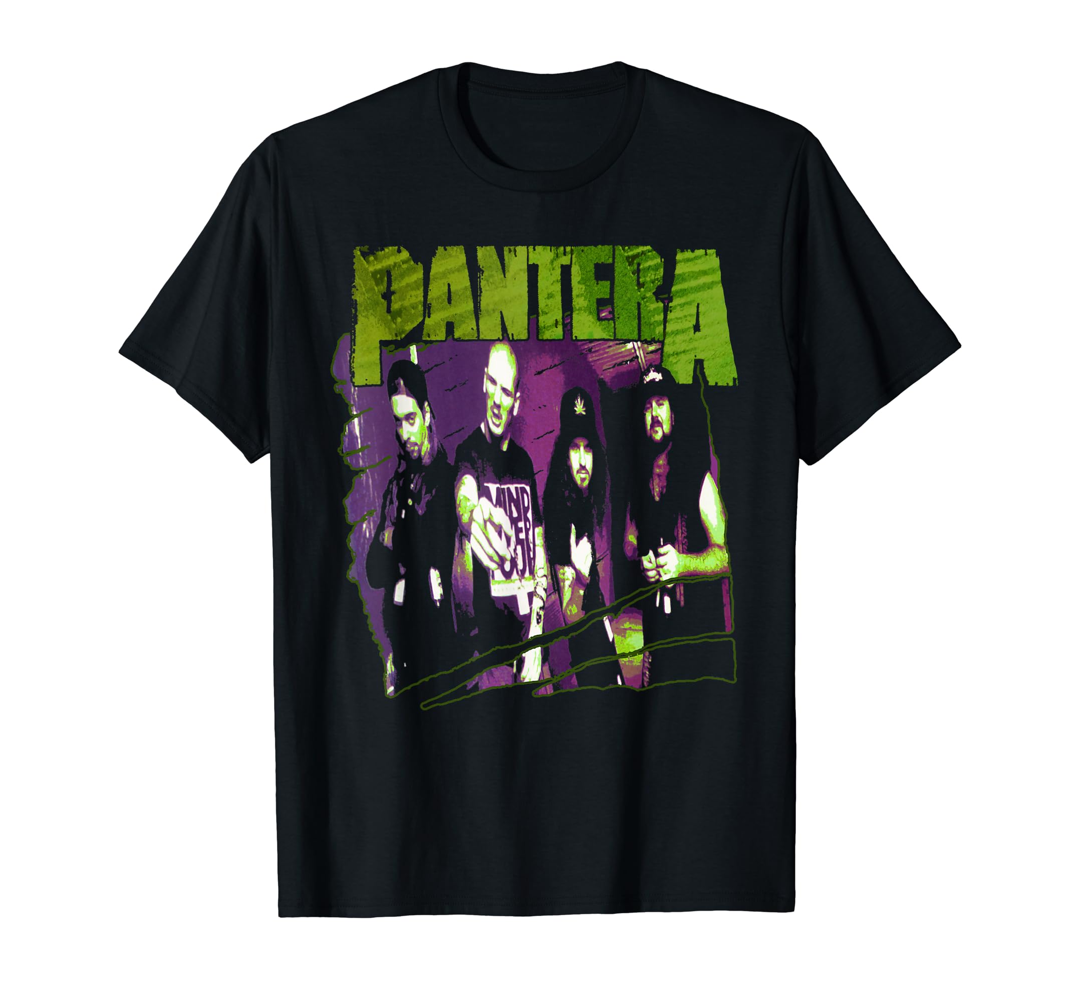 Amazon.com: Pantera Official Vintage Group Sketch T-Shirt : Clothing ...