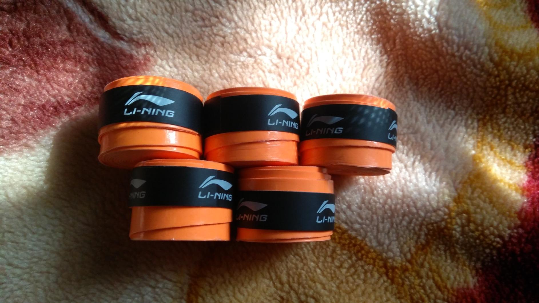 Li-Ning GP-20 Badminton Racquet Grip, Set of 5 - Orange : Amazon.in ...