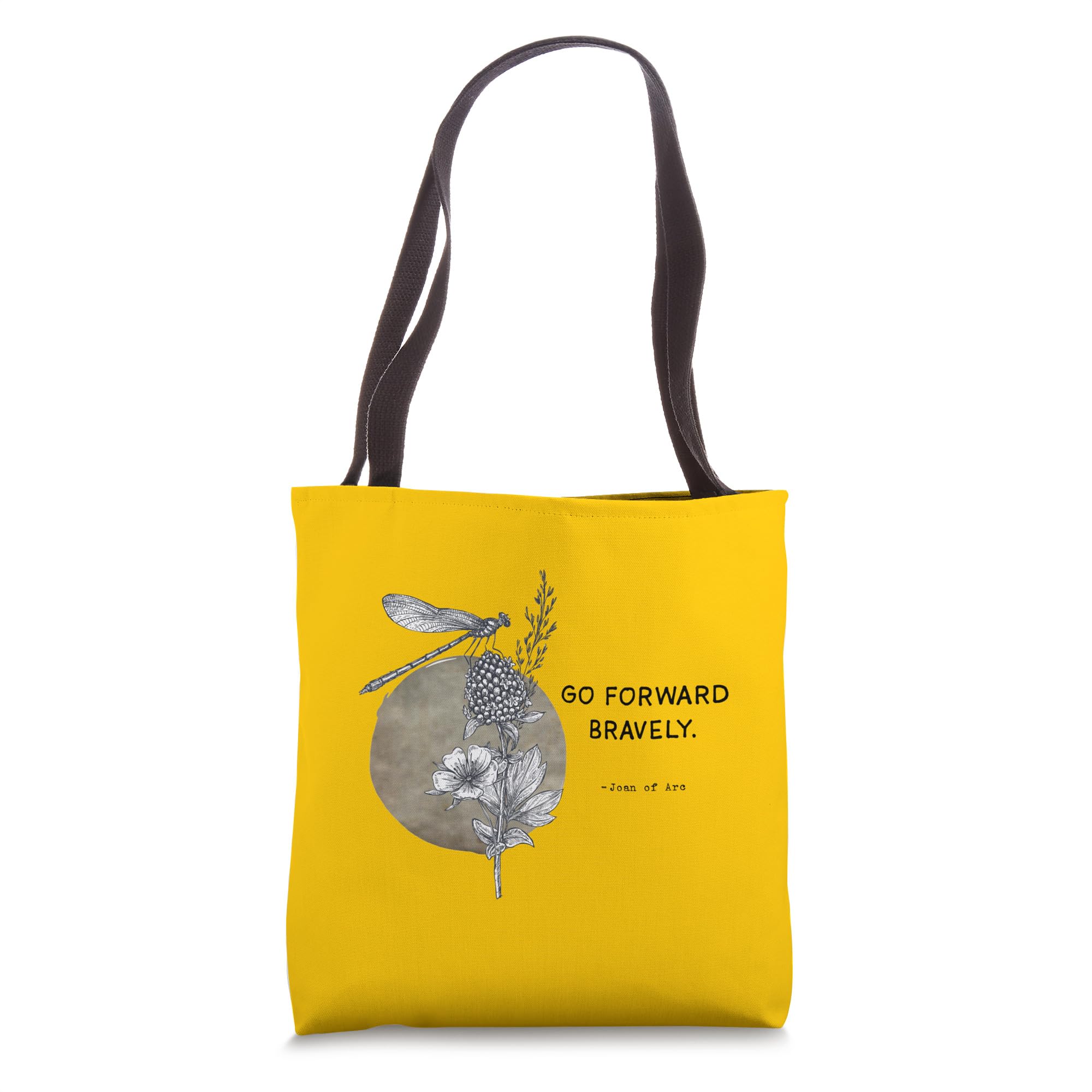 Snapklik.com : Go Forward Bravely St Joan Of Arc Quotes Tote Bag