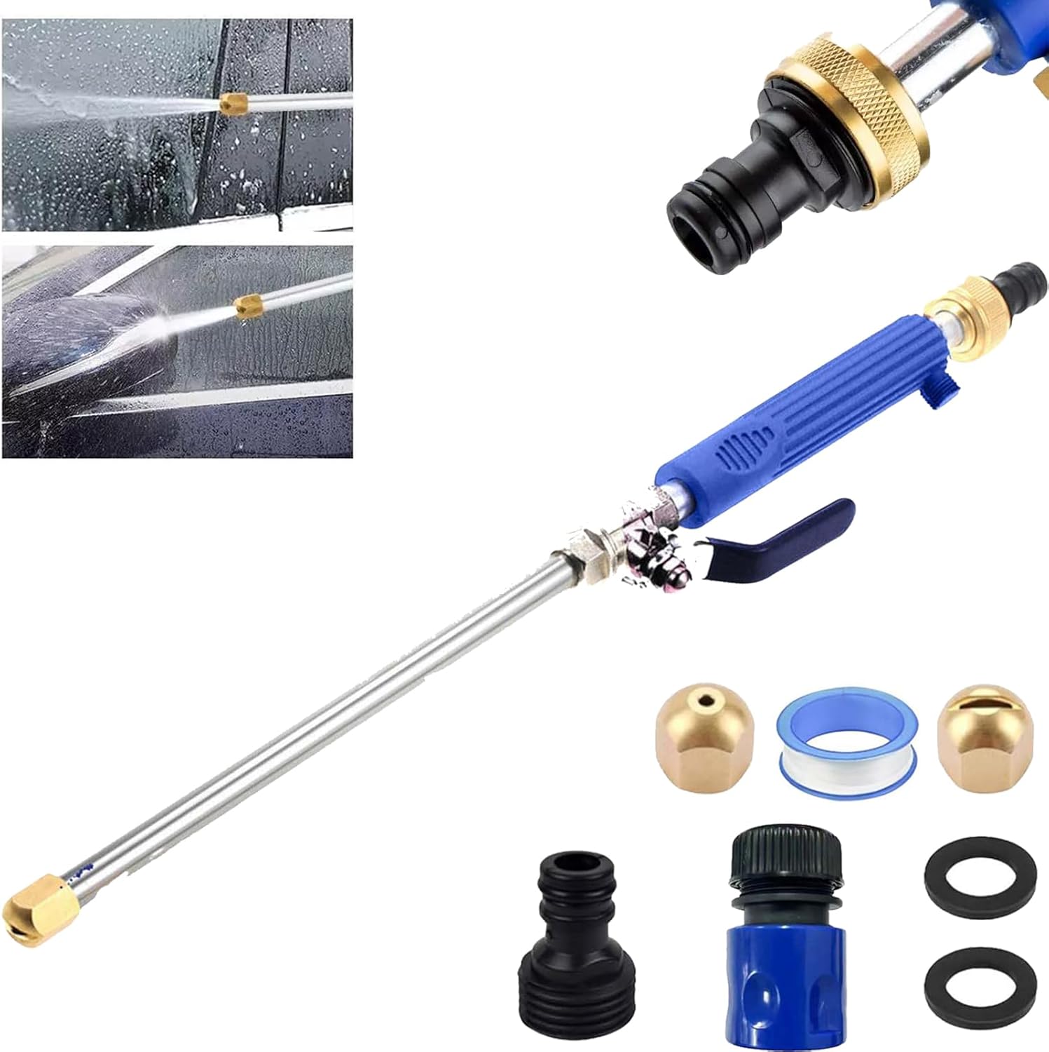 Amazon.com : Hydro Nozzle 3000 Psi 2-In-1 Portable Power Washing Nozzle ...