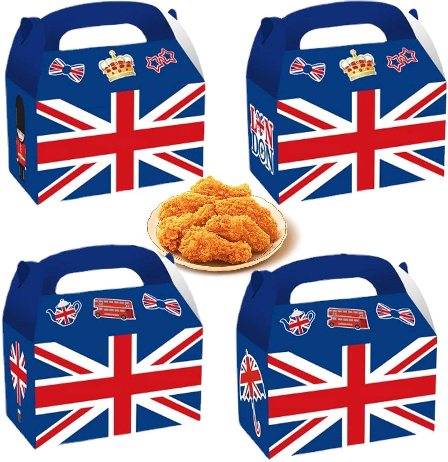 Firulab 12 Party Treat Boxes Coronation Decorations King Charles III ...