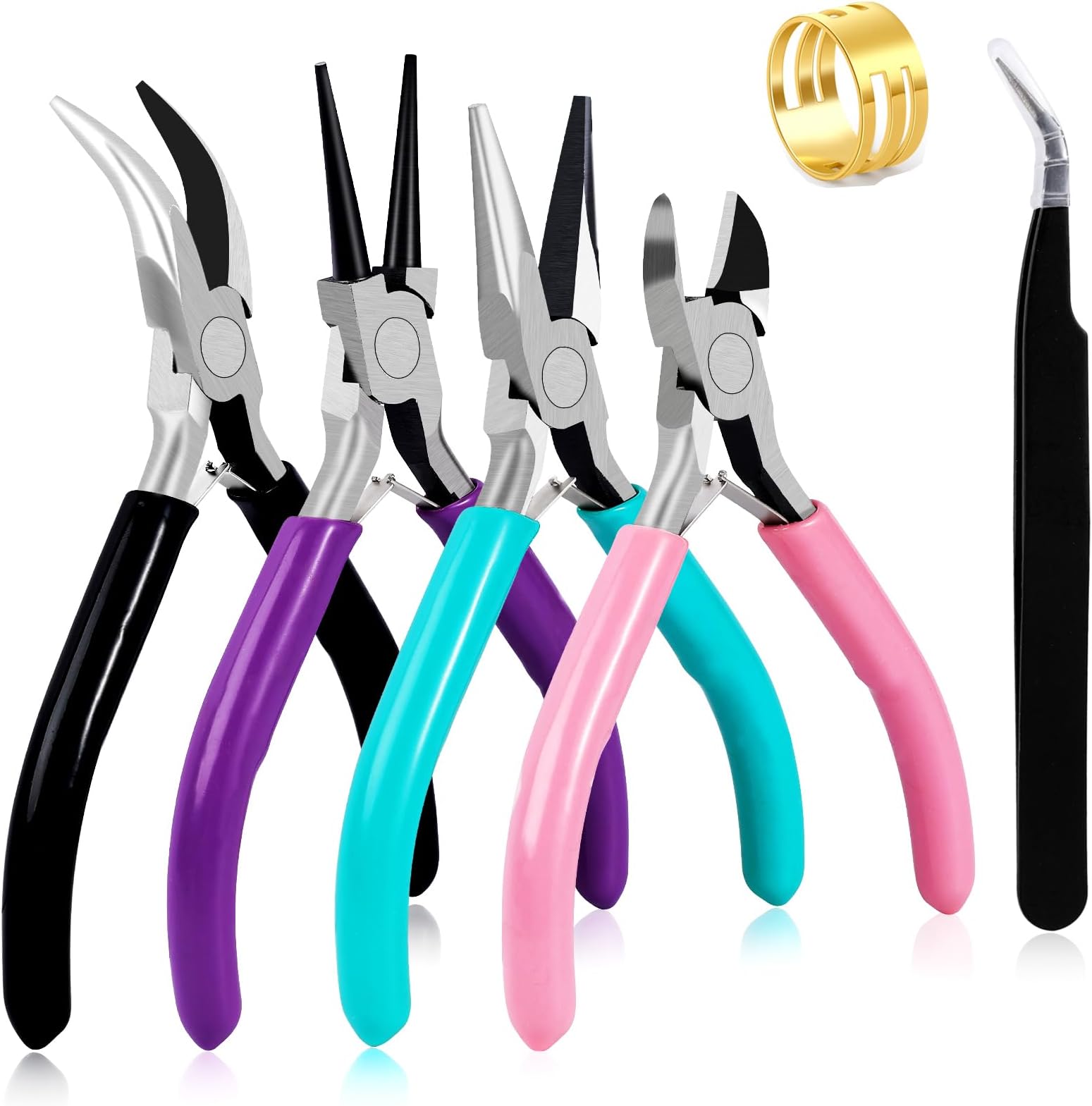 Amazon.com: 4 Pack Jewelry Pliers Jewelry Making Pliers Tools Kit with ...