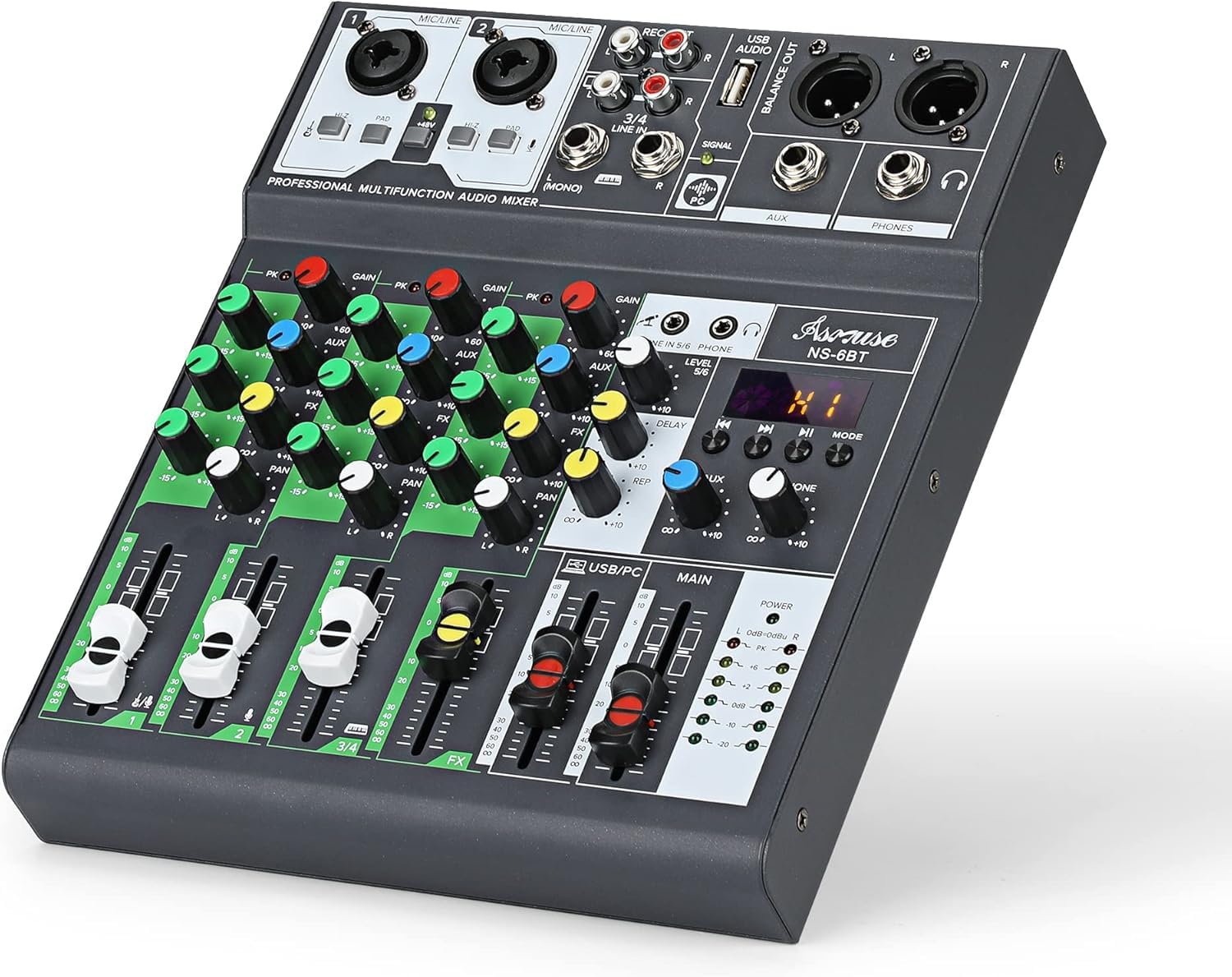 RigSmart Audio Mixer, Professional Sound Board Console System Interface ...