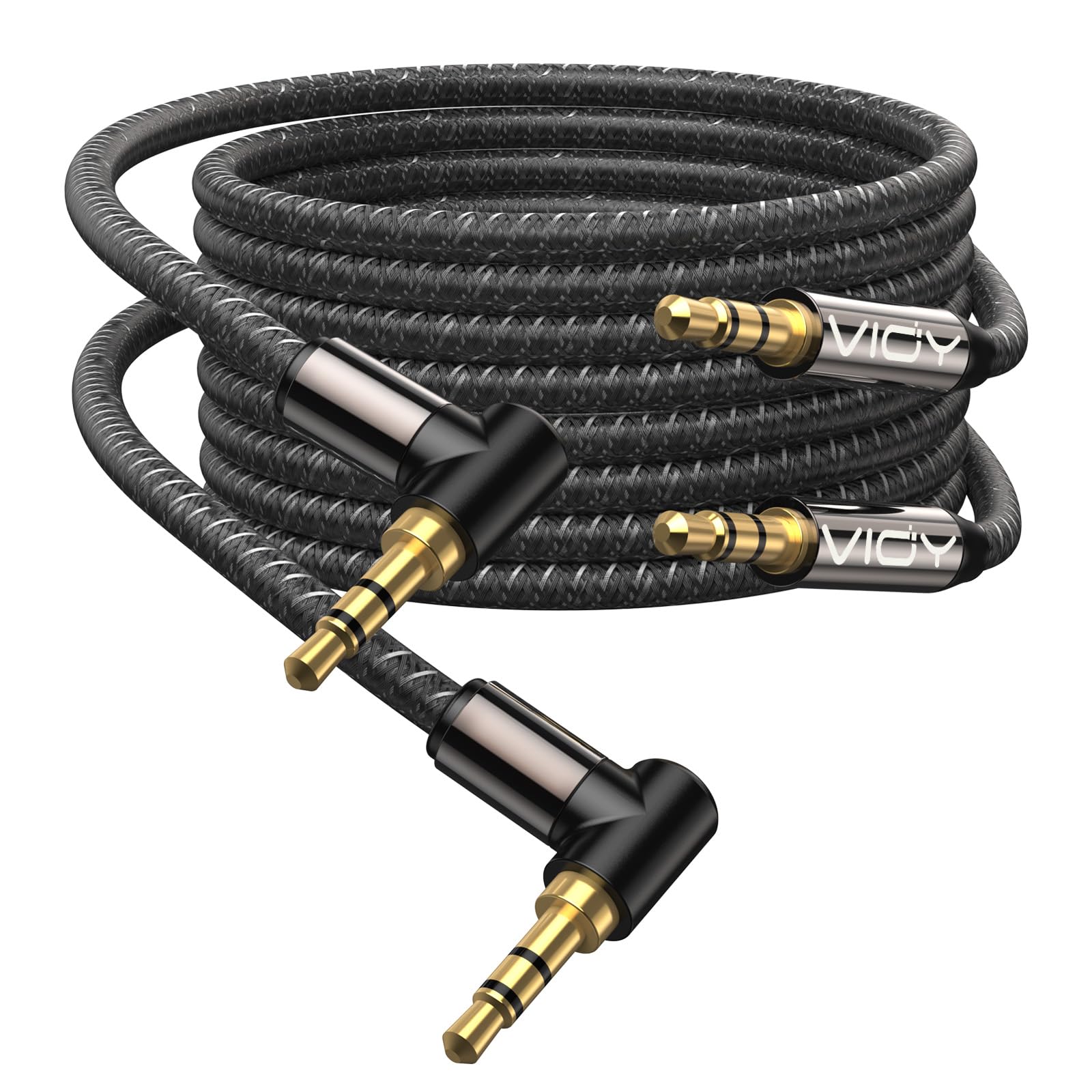 VIOY Aux Cable 6FT(2PACK)，3.5mm Male to Male Audio Stereo Auxiliary ...