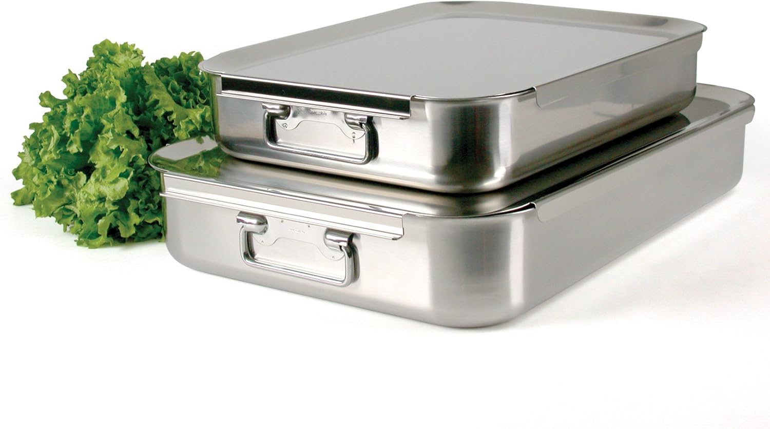 Amazon.com: Home Catering Baking Sheet, Stainless Steel, 42 x 32 x 8 cm ...