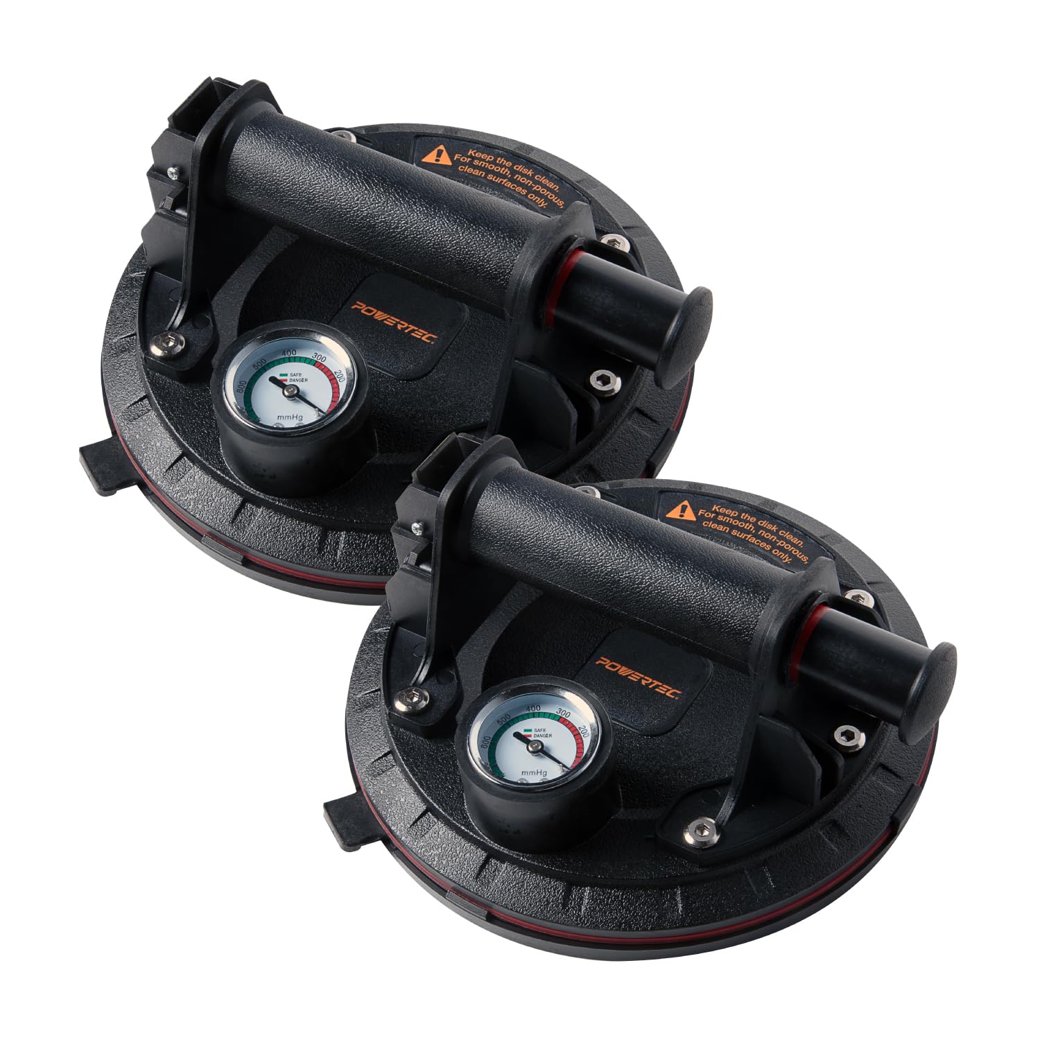 Amazon.com: POWERTEC 8 Inch Heavy Duty Vacuum Suction Cups with ...