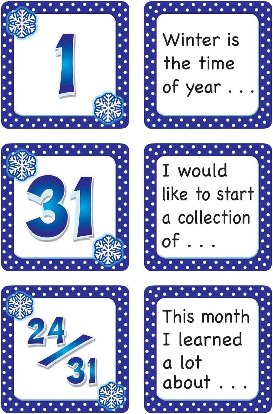 Amazon.com: Teacher Created Resources January Polka Dots Calendar Days ...