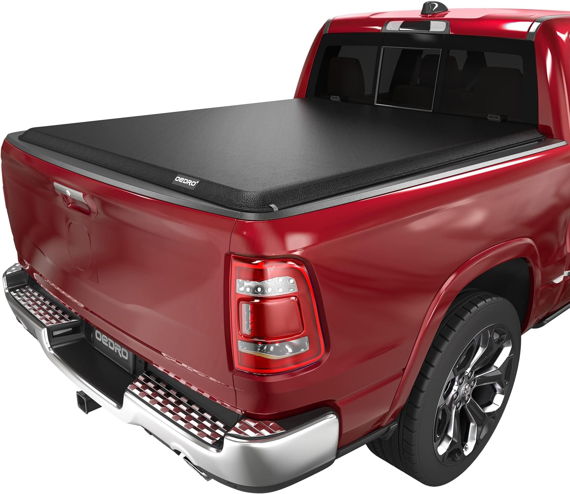Amazon.com: POLEMOTOR Soft Quad Truck Bed Tonneau Cover Compatible with ...