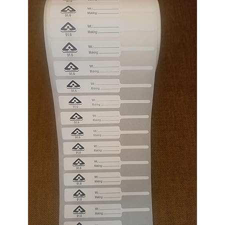 NTK, 81mm x 12mm, Jewellery Labels, Matt Finish, Hallmark Printed, Non ...