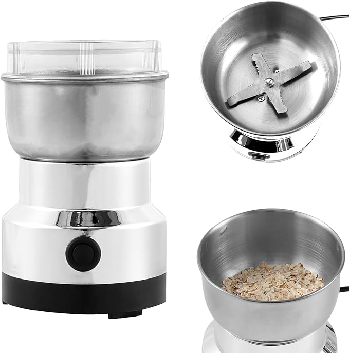 Amazon.com: Coffee Grinder Electric, Mini Spice Grinder, Dry Grain Mill ...