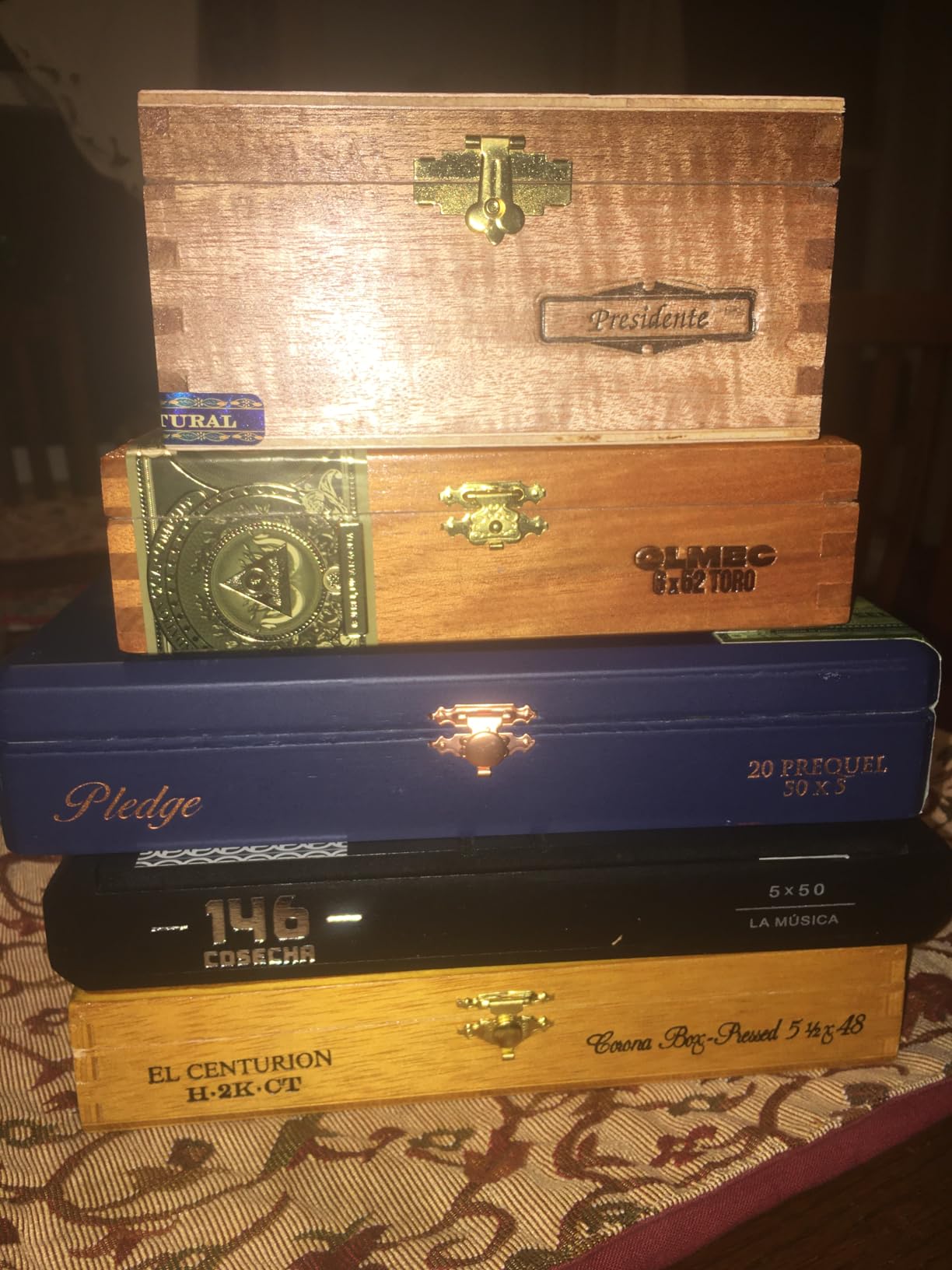 Amazon.com: Premium Wooden Empty Cigar Boxes (5 Pack) : Health & Household