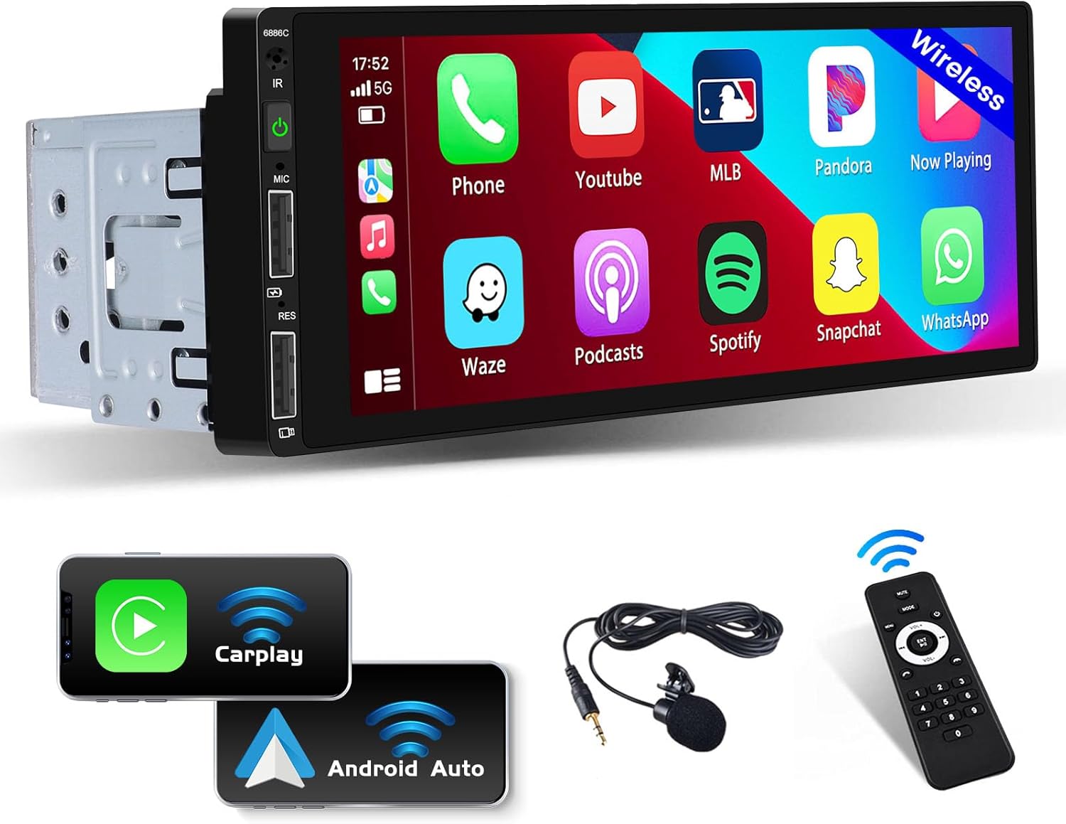 Hikity Upgrade Single Din Car Stereo With Wireless Philippines Ubuy