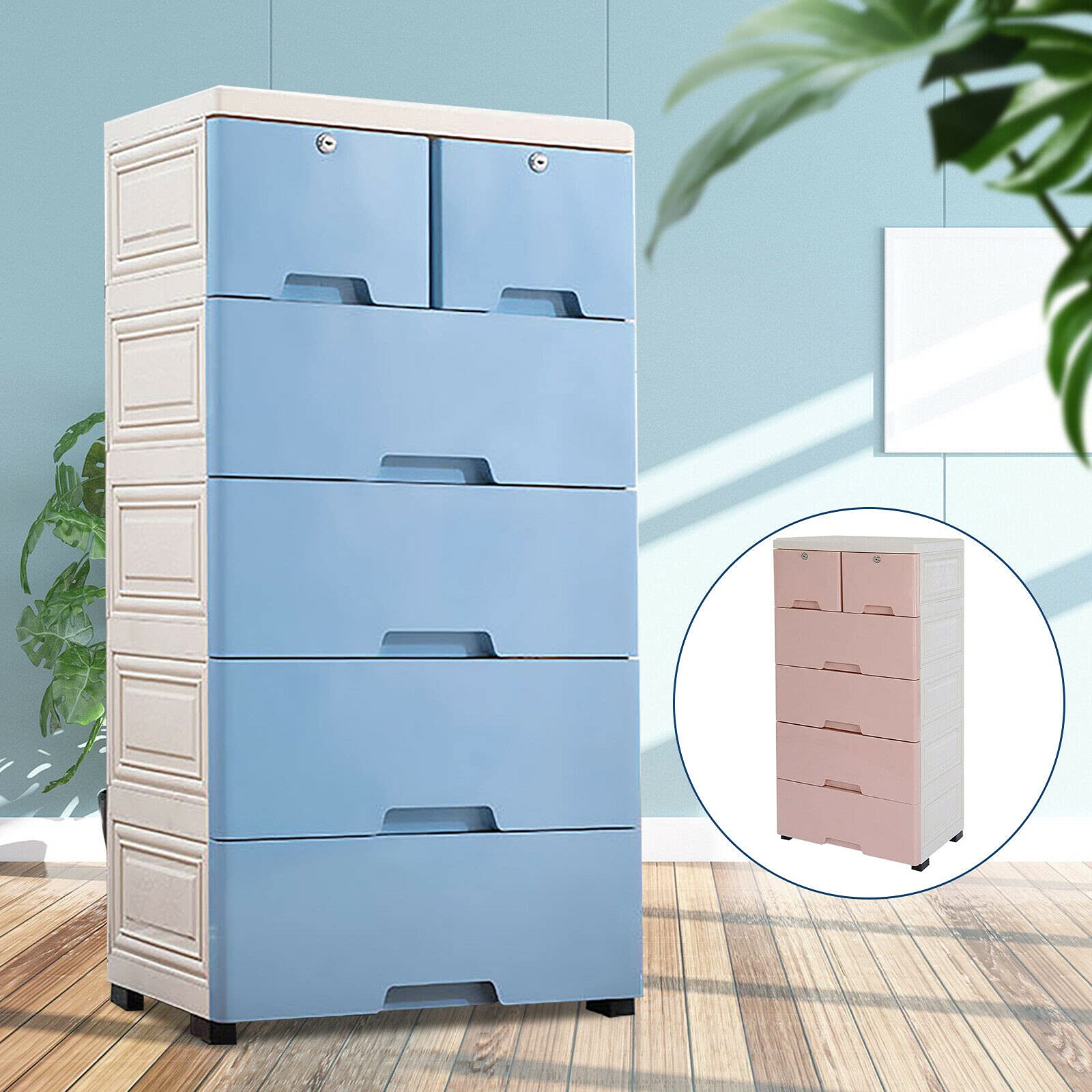 Six Drawer Storage Cabinet Yangming 6 Drawer Fabric Dresser For
