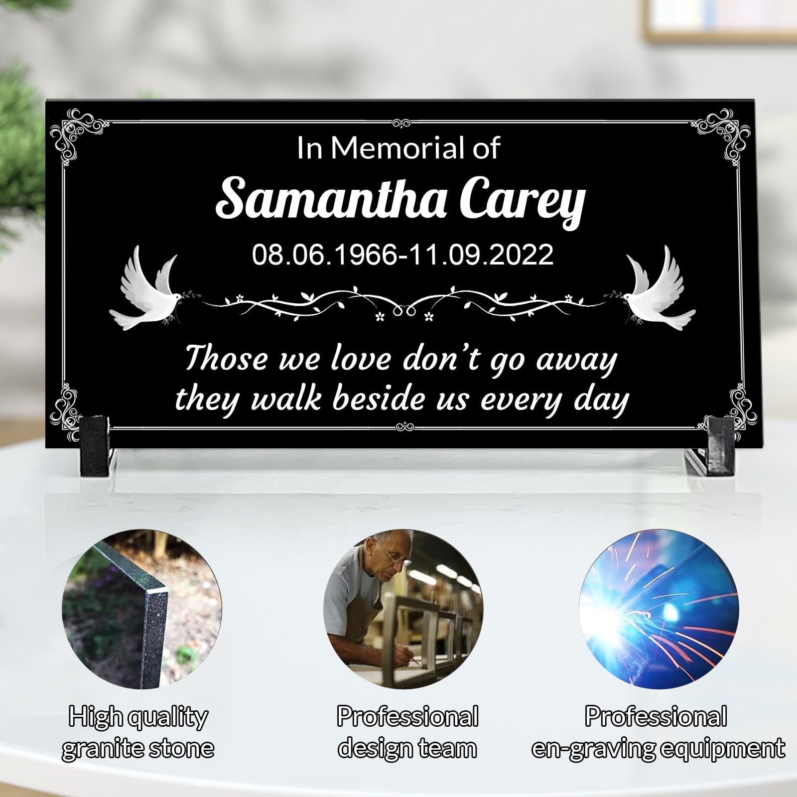Snapklik.com : MDFUGEG Personalized Memorial Plaque,Headstones For ...