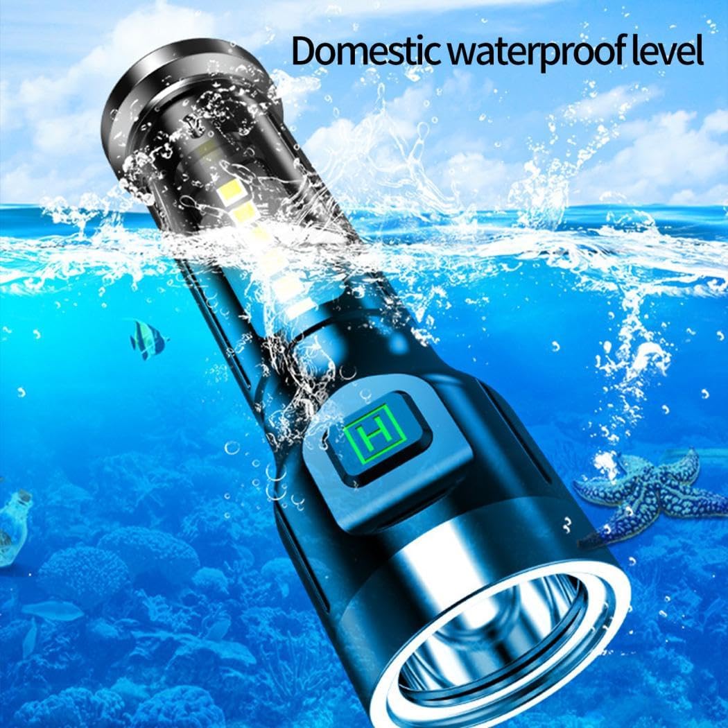 Mitankcoo Mini linterna recargable USB con luz fuerte de largo alcance ...