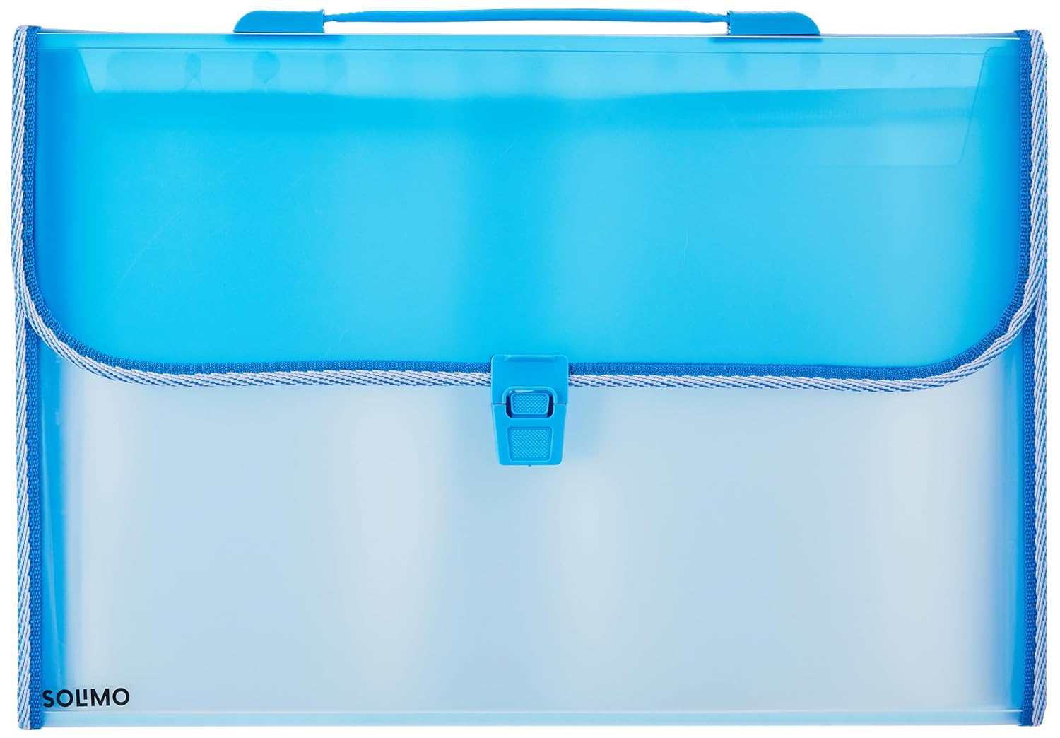 Amazon Brand - Solimo Semi Transparent Expanding File Folder with 13 ...