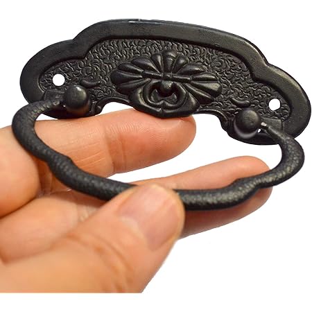 2pcs Vintage Antique Bronze Drawer Ring Pull Handles Knobs Hardware for ...