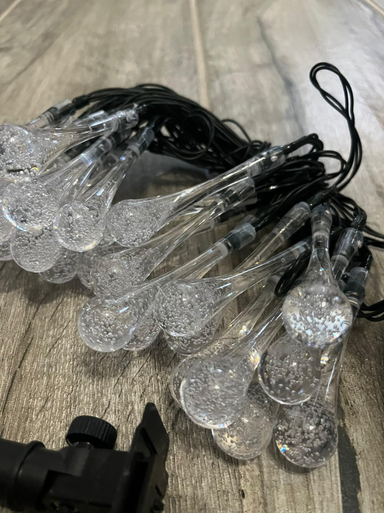 Solar Water Drop Lights - 30 LED Waterproof Solar String Lights for ...