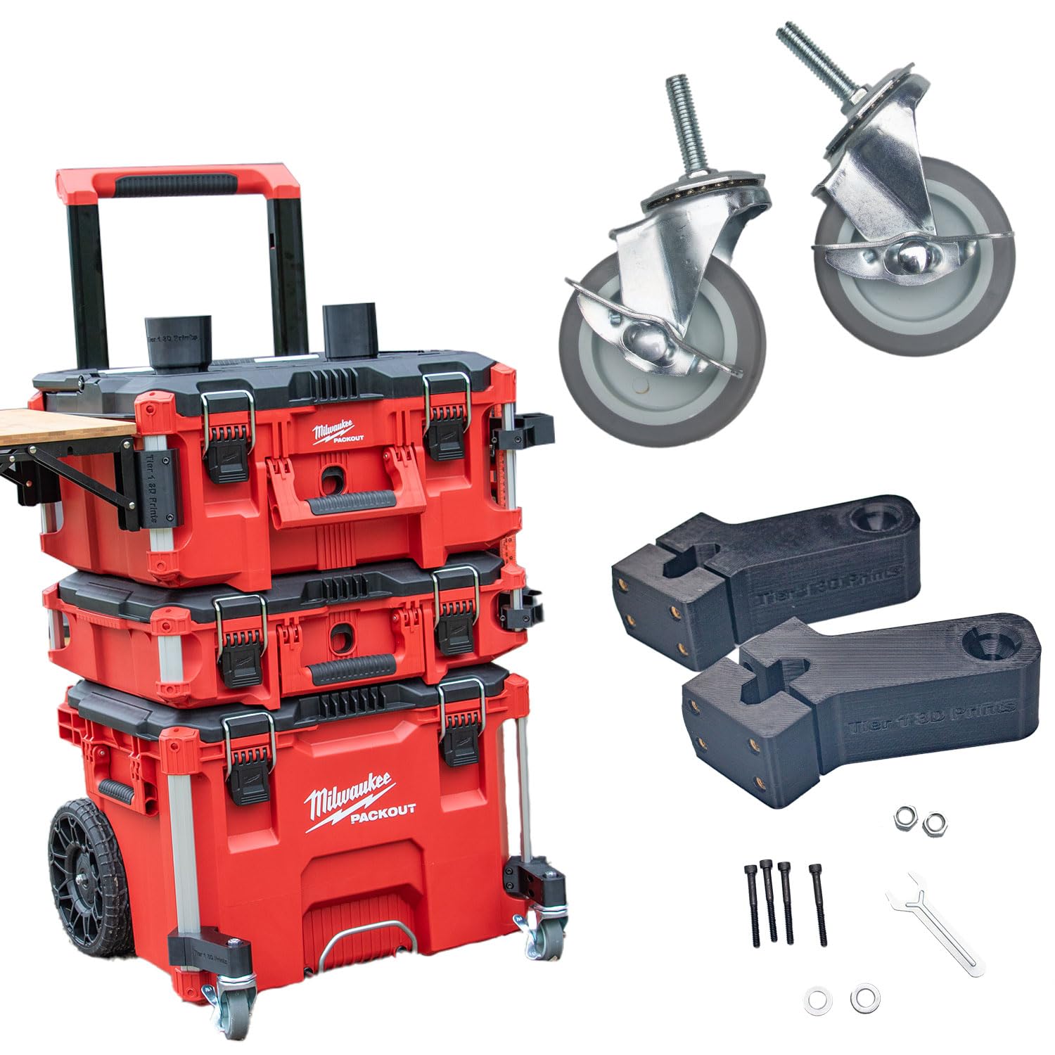 Swivel Caster Wheels Compatible with Milwaukee Packout – Premium ...