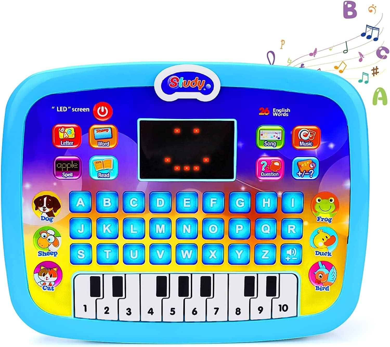 House of Kids Pink Laptop for Kids Computer Educational Learning Toy ...