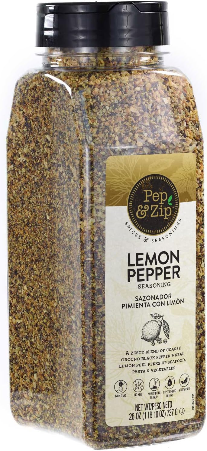 Amazon.com : Pep and Zip, Lemon Pepper Seasoning/Sazonador Pimienta con ...