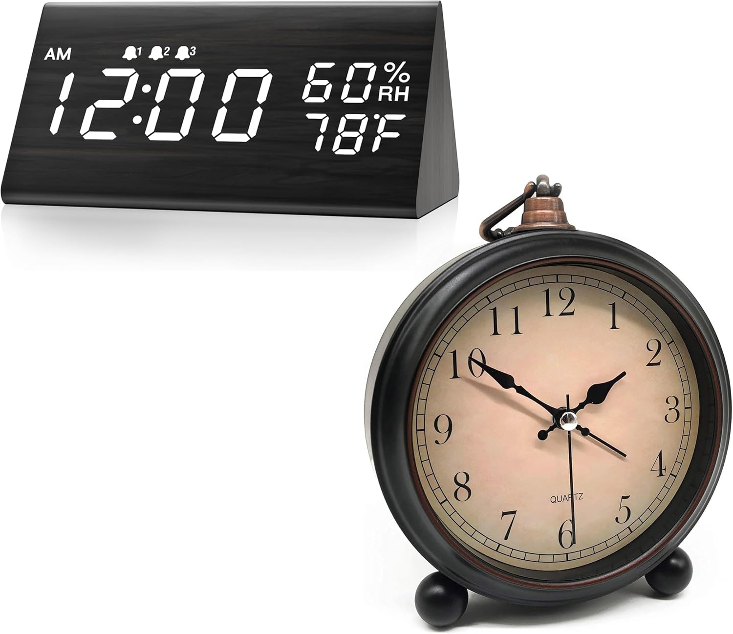 Amazon.com: JALL Wooden Electronic LED Time Display, Model V18039 with ...