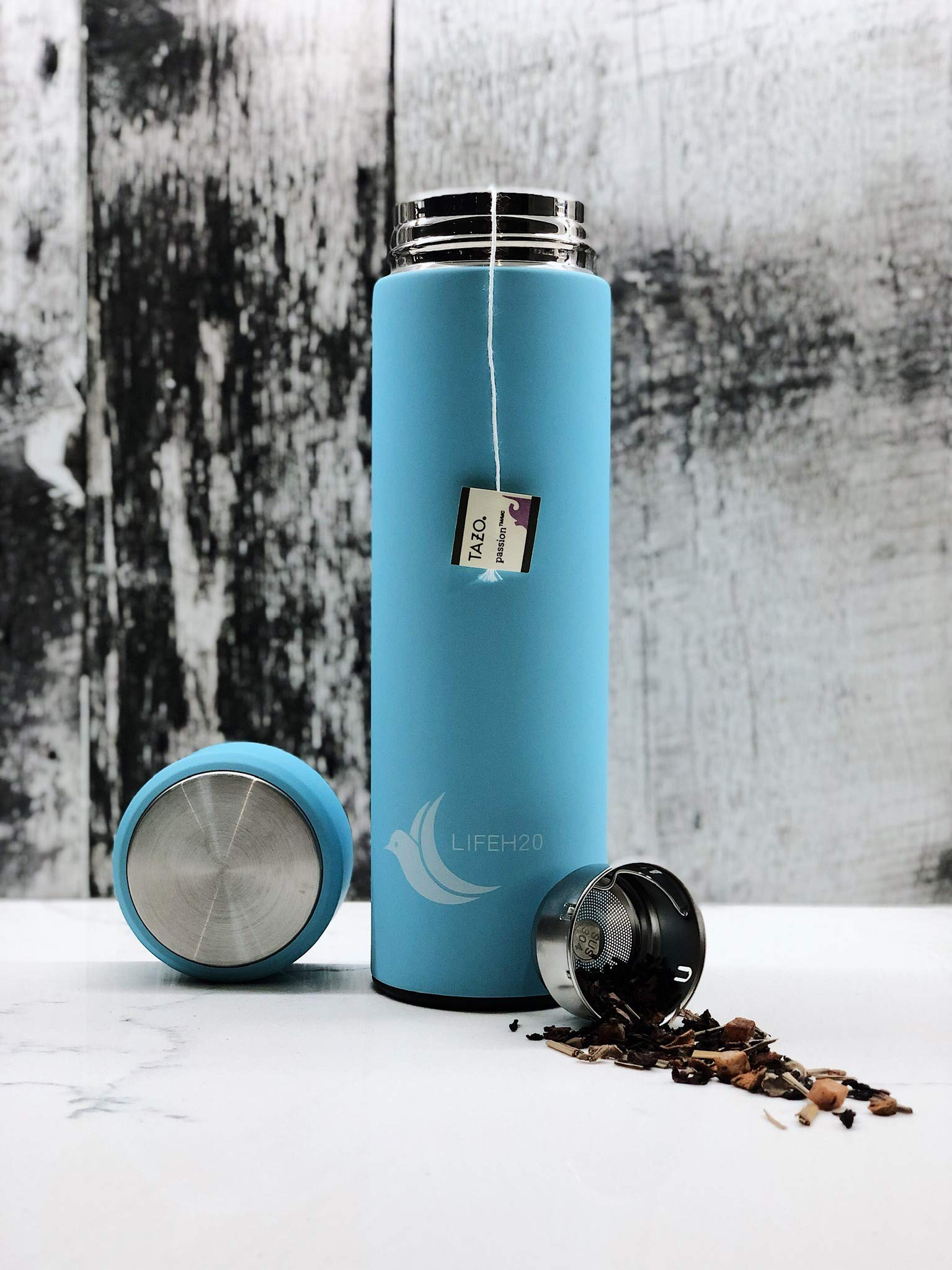 LIFE H20 Water Bottle - Best for Water/Green Tea/Coffee - Stainless ...