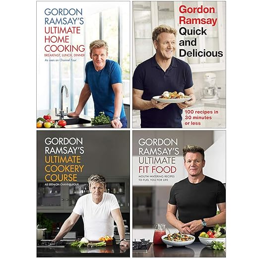 Gordon Ramsay Collection 4 Books Set (Ultimate Home Cooking, Quick ...
