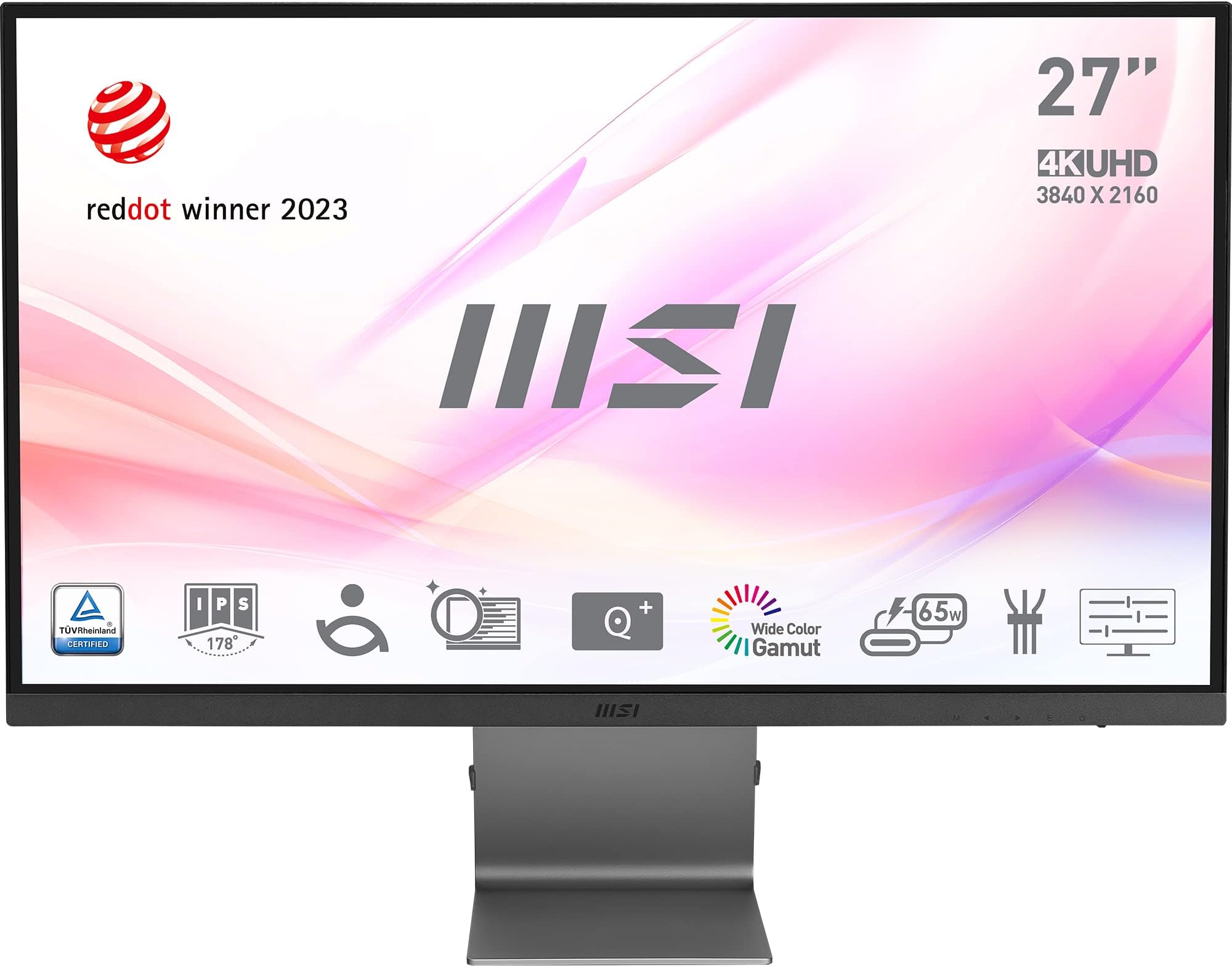 MSI Modern MD271ULDE - Monitor LED plano de 27 pulgadas, UHD (3840 x ...