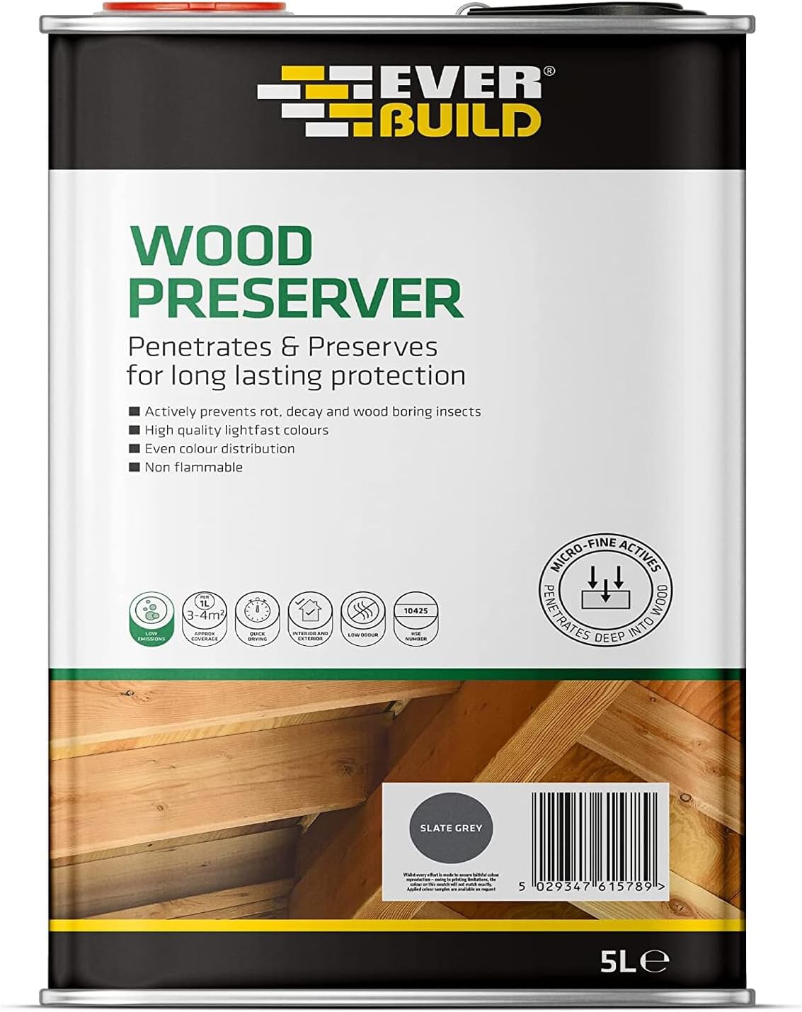 Everbuild Wood Preserver – Interior And Exterior Use – Low Odour ...