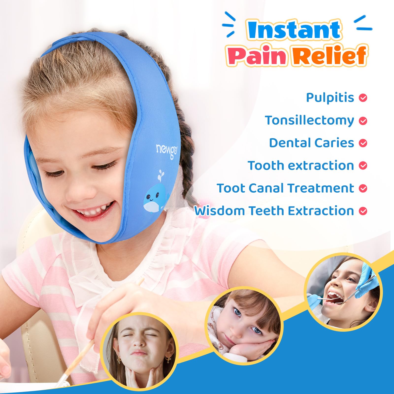 Snapklik.com : NEWGO Tonsillectomy Ice Pack For Kids, Wisdom Teeth Ice ...