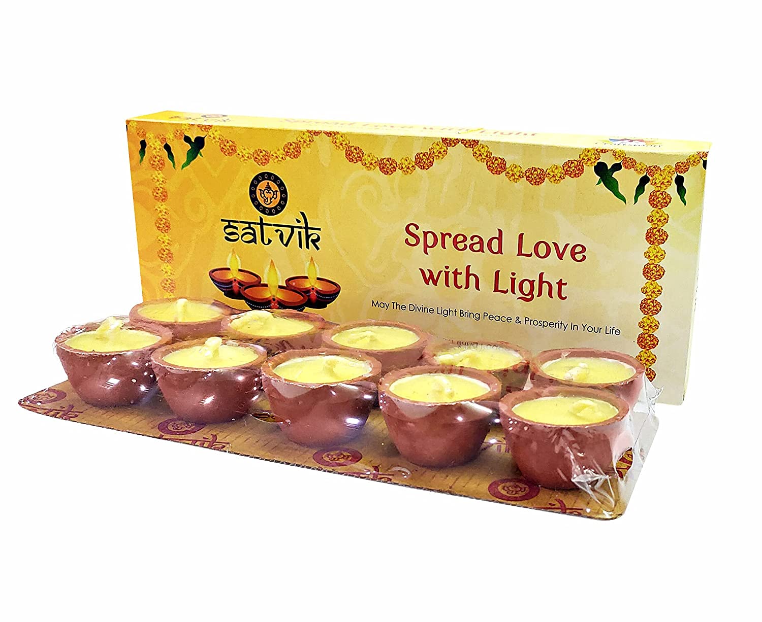 Cow Ghee Wicks SATVIK Pure For Puja - 100% Wax-Free Cotton Diya Battis ...