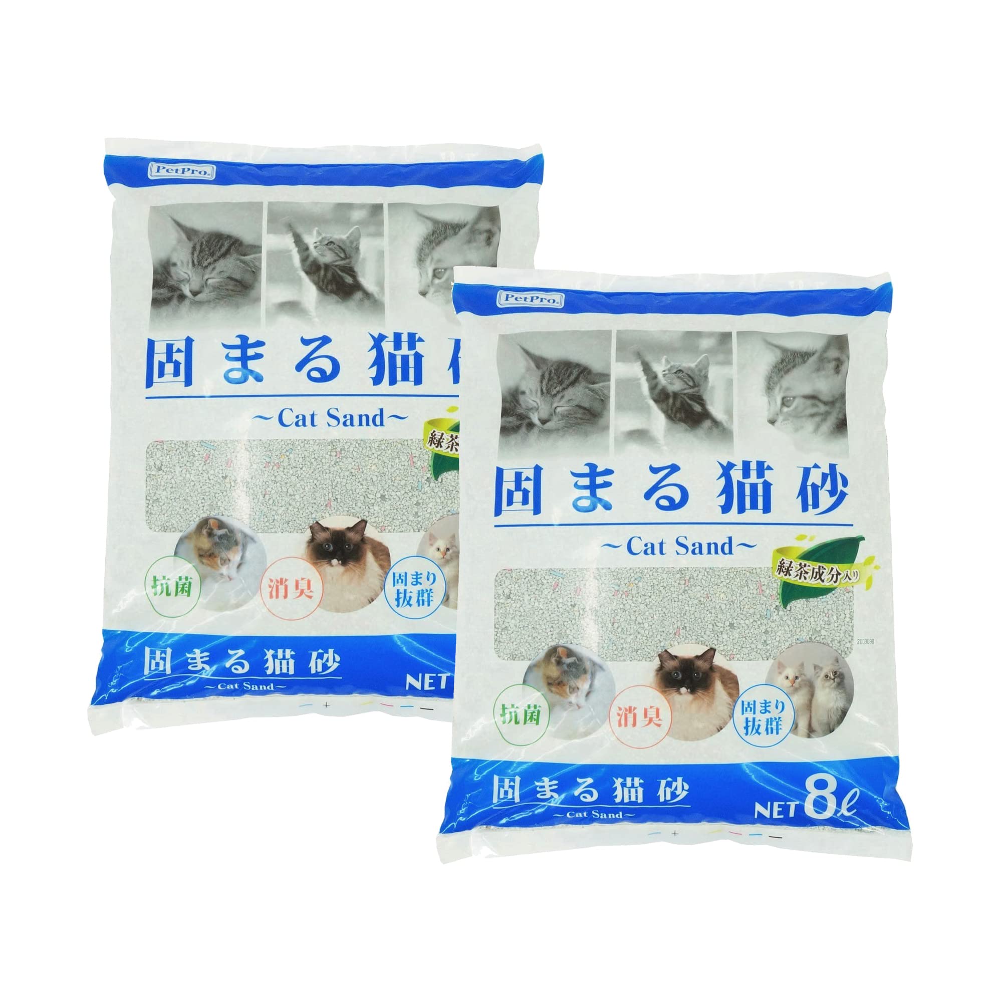 Amazon | ペットプロ 固まる猫砂 8L×2個セット | Pet Pro | 猫砂 通販