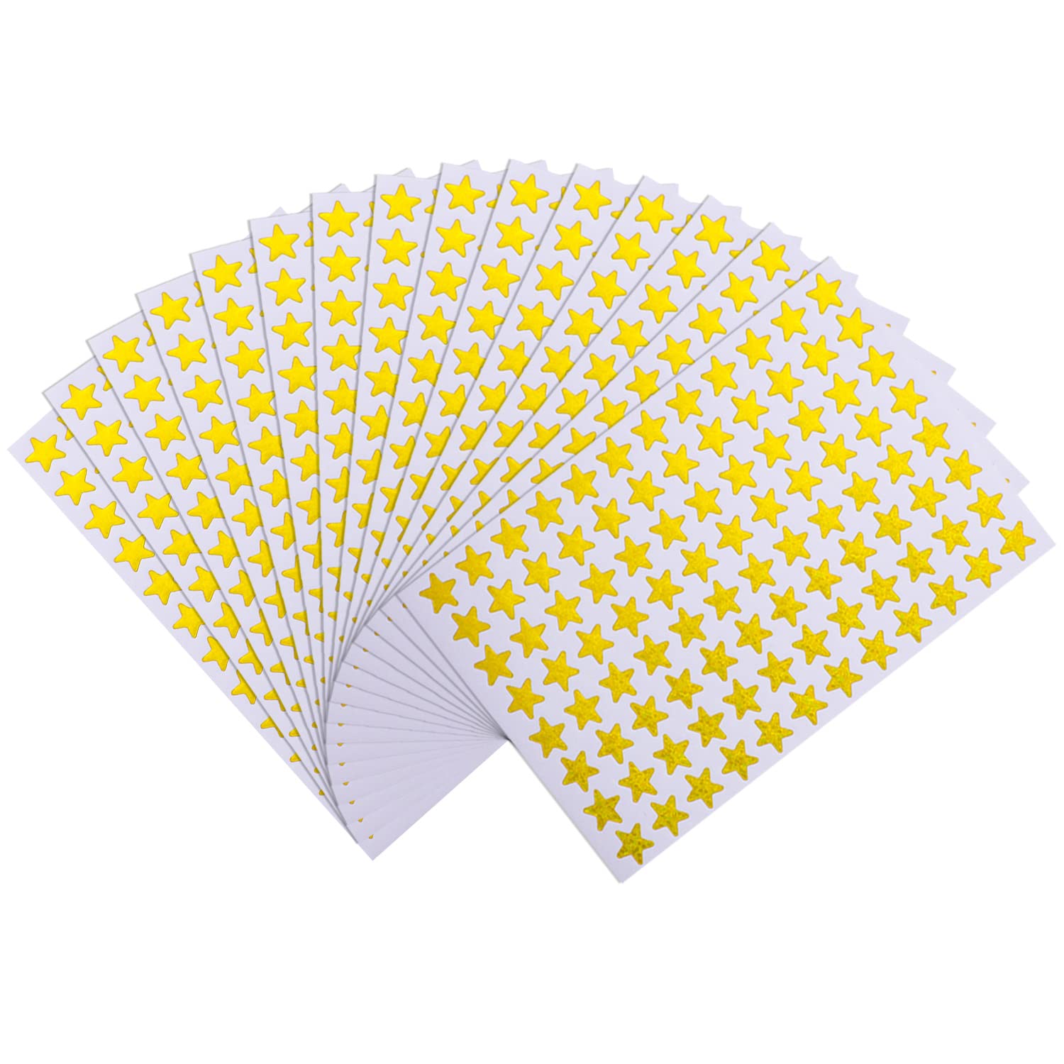 Buy 1920 Pcs Star Stickers, 1cm Self-adhesive Gold Stars, Reward Chart ...