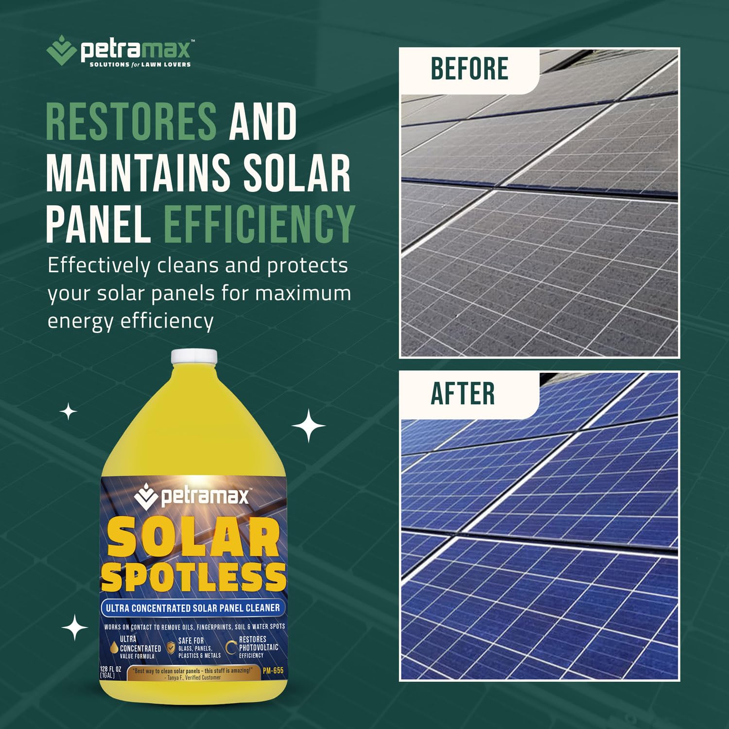 Snapklik.com : PetraMax Solar Panel Cleaner Solar Spotless
