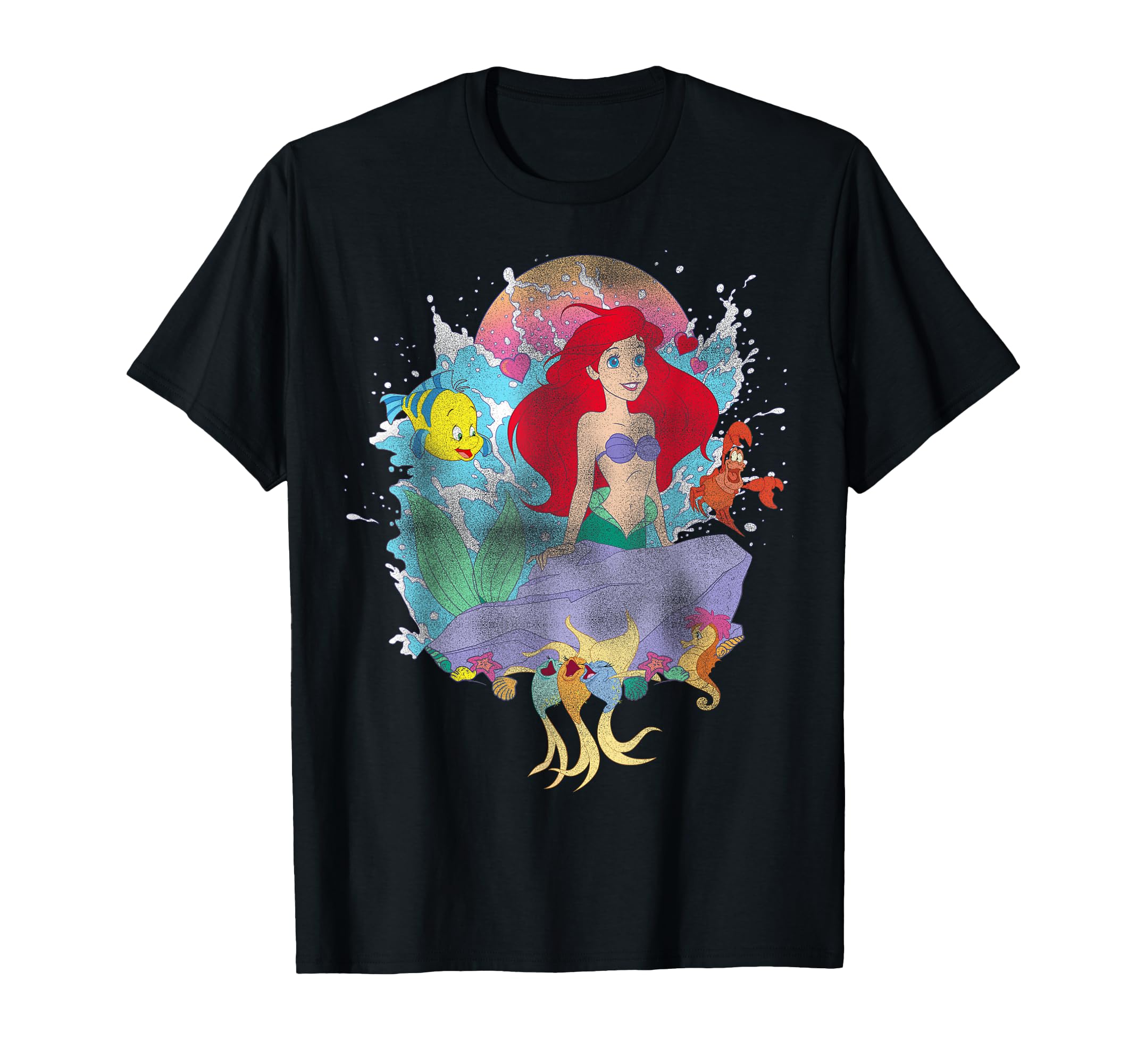 Amazon.com: Disney The Little Mermaid Ariel Splash T-Shirt : Clothing ...