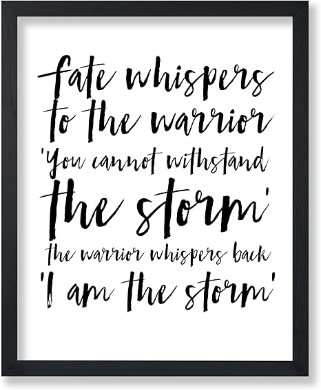 Amazon.com: Poster Master I Am The Storm Poster - Motivational Print ...