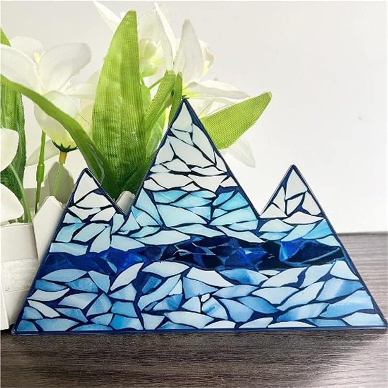 Stained Glass Mosaic Mountains