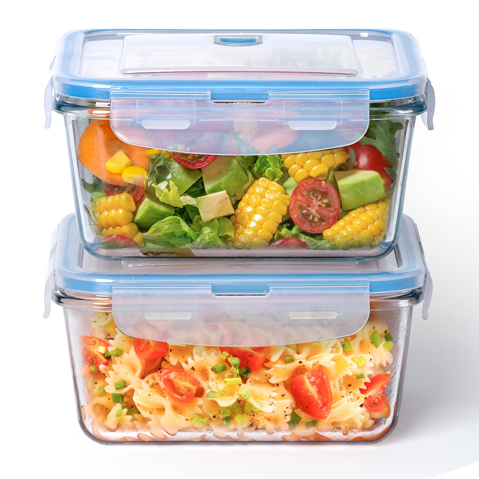 Snapklik.com : NUTRIUPS 1L Glass Food Storage Containers Set