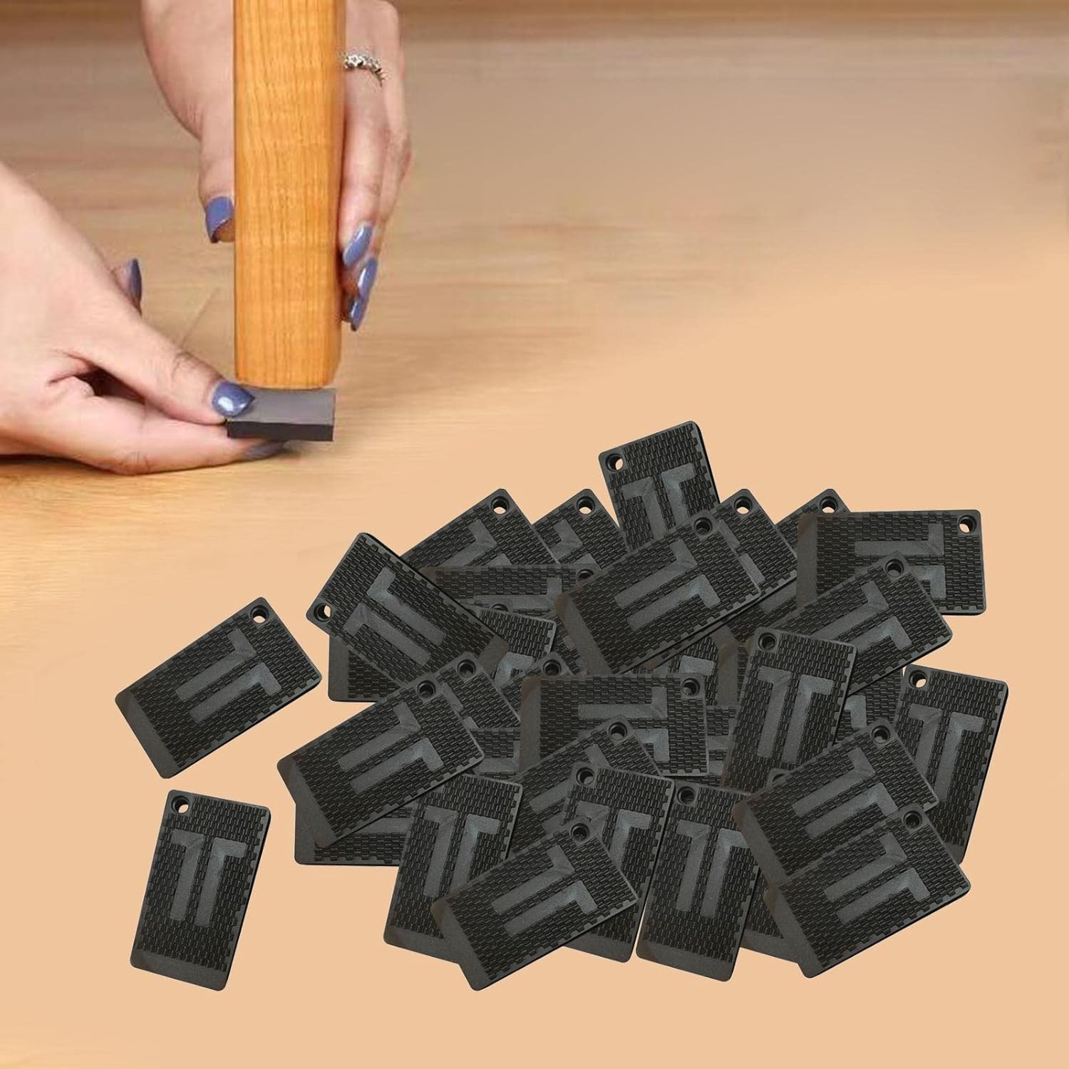 MILAAN 35Pcs Table Shims Furniture Levelers Desk Chair Leveling Grip ...