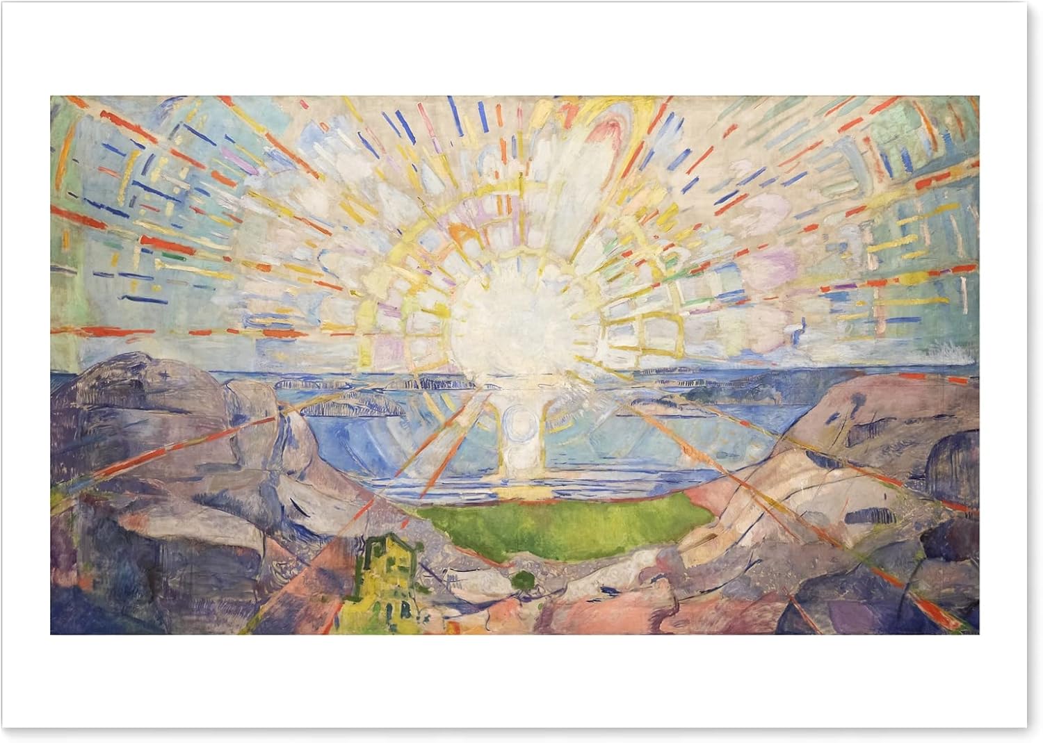 Edvard Munch “The Sun” Poster 16.53inch×11.69inch/42㎝×29.7㎝(A3)＜fine ...