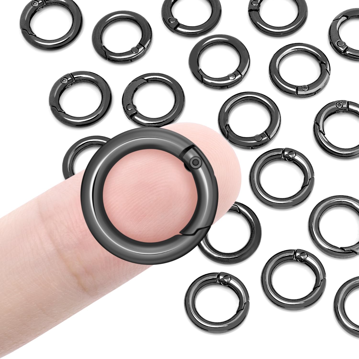 Amazon.com: 16 Pack Small Spring O Ring, Necklace Shortener Clasp Mini ...