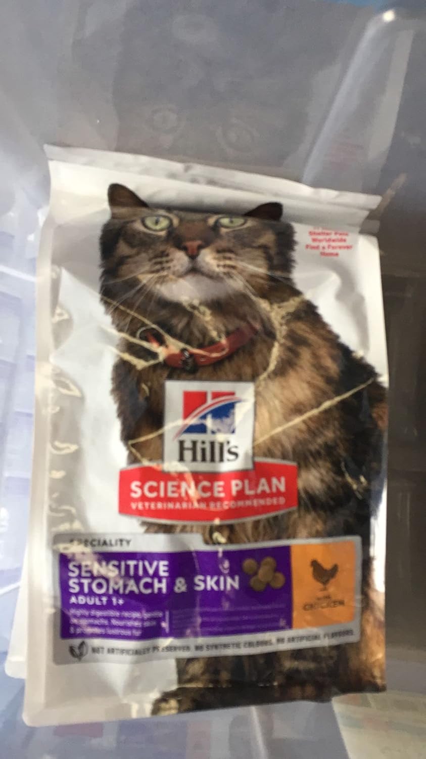 Hills Science Plan Cat Food Sensitive Stomach and Skin New Edition 1 ...