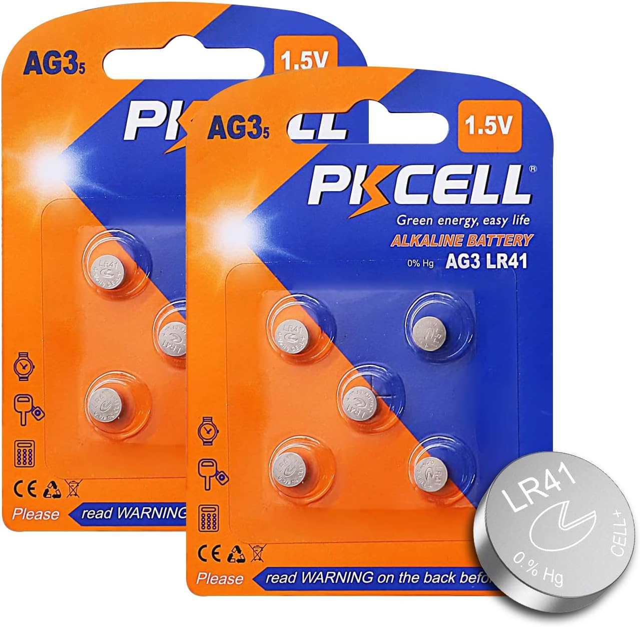 Amazon.com: 2 x Maxell LR41 /192 / AG3 / V3GA 1.5v Alkaline Button Cell Battery Batteries : Home ...