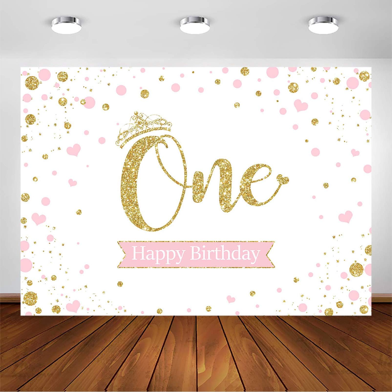 Amazon.com: KatchOn, Large Happy 1st Birthday Banner - 72 x 44 Inch ...