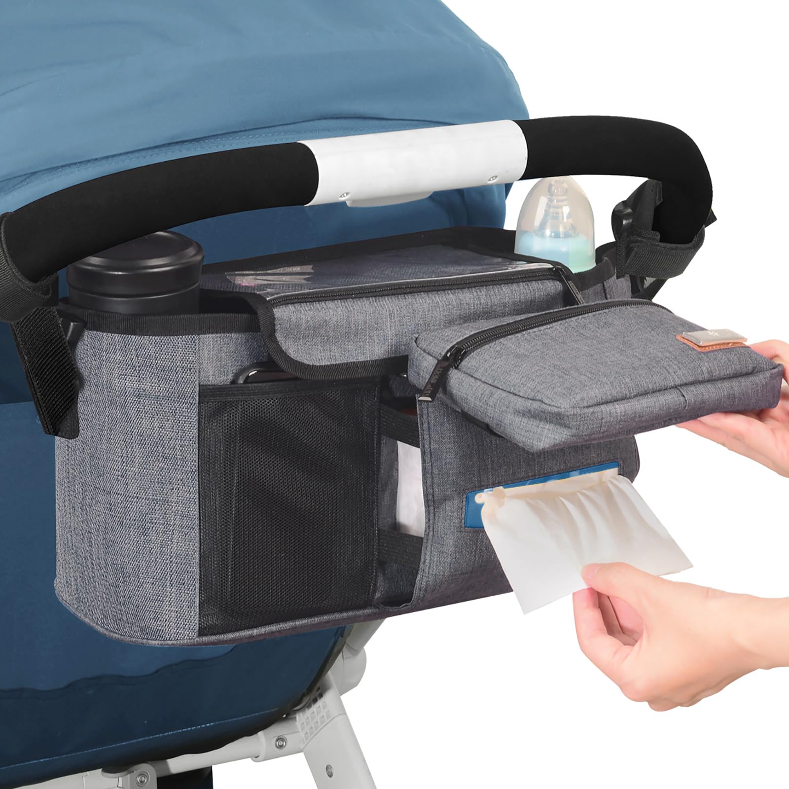 Amazon.com : Homlynn Universal Stroller Organizer, Stroller Large ...