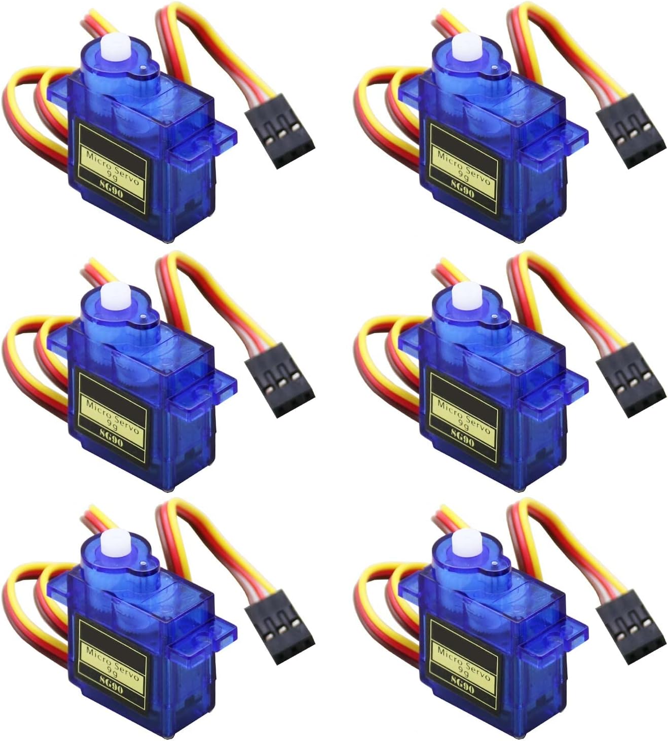 Amazon.com: BETU SG90 Micro Servos, 6PCS Mini Servo for Robot ...