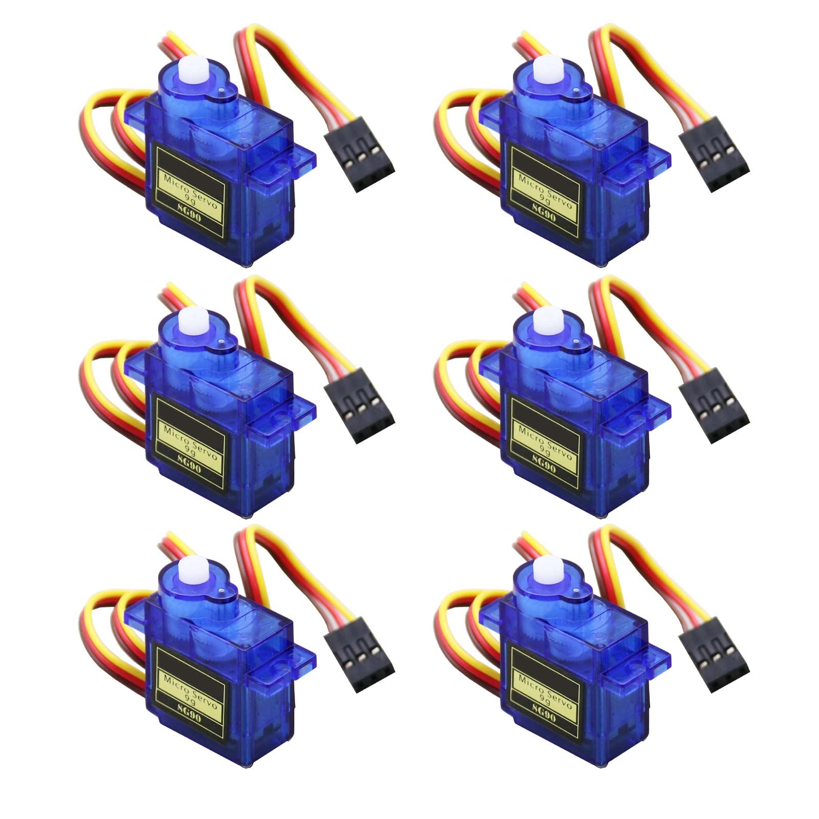 Snapklik.com : SG90 Micro Servos, 6PCS Mini Servo For Robot Helicopter ...
